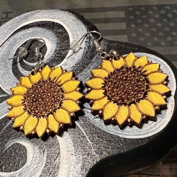Jewelry | 234 Sunflower Dangle Earrings Large | Poshmark